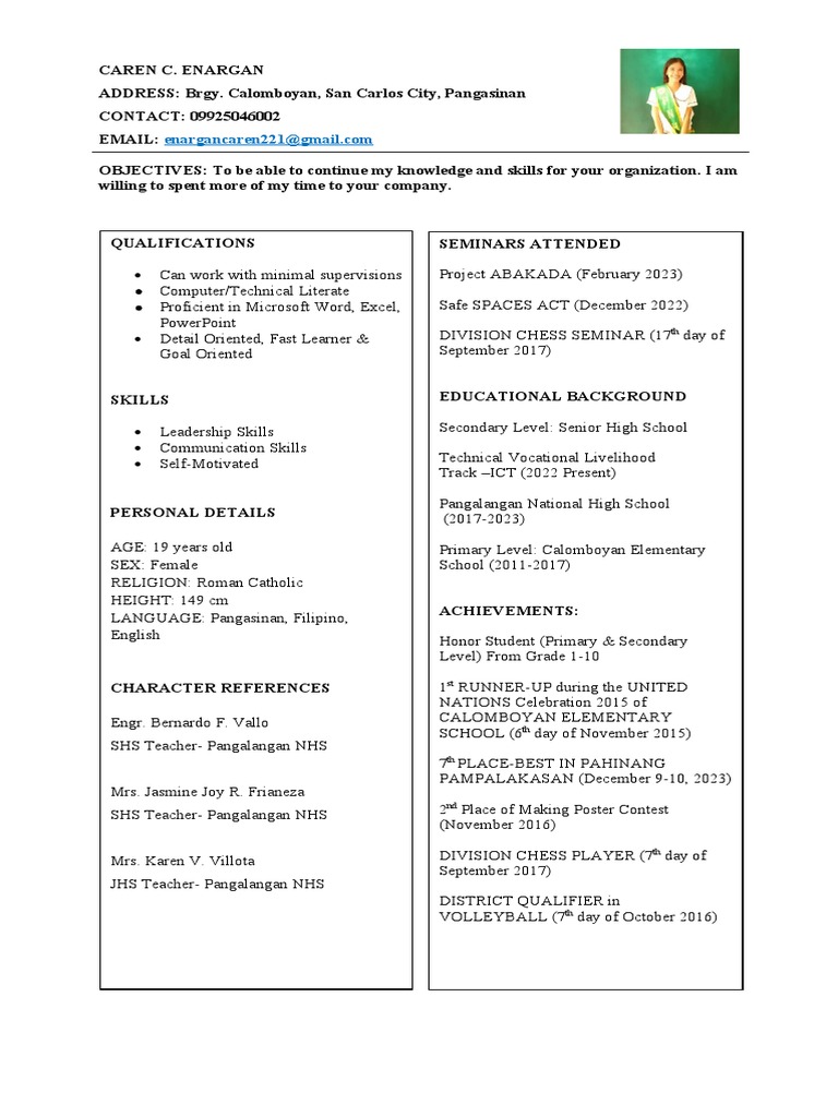 CAREN-RESUME (1) | PDF
