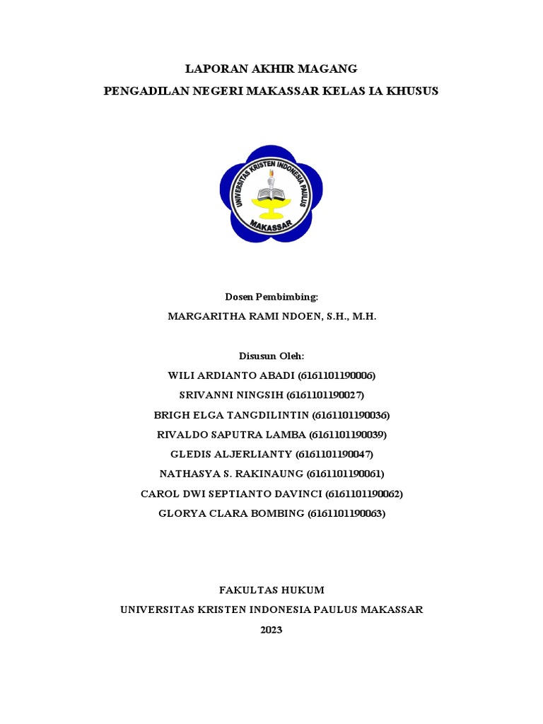 Makalah Laporan Magang | PDF