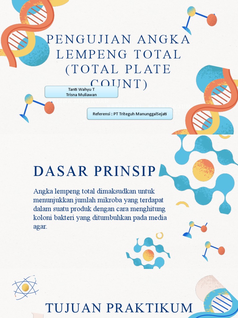 Pengujian Angka Lempeng Total (Total Plate Count) | PDF