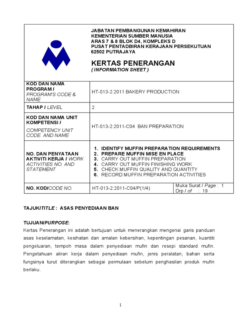 Kertas Penerangan: Program'S Code & Name | PDF | Bisnis