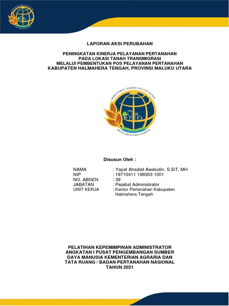 Laporan Kegiatan Aksi Perubahan | PDF