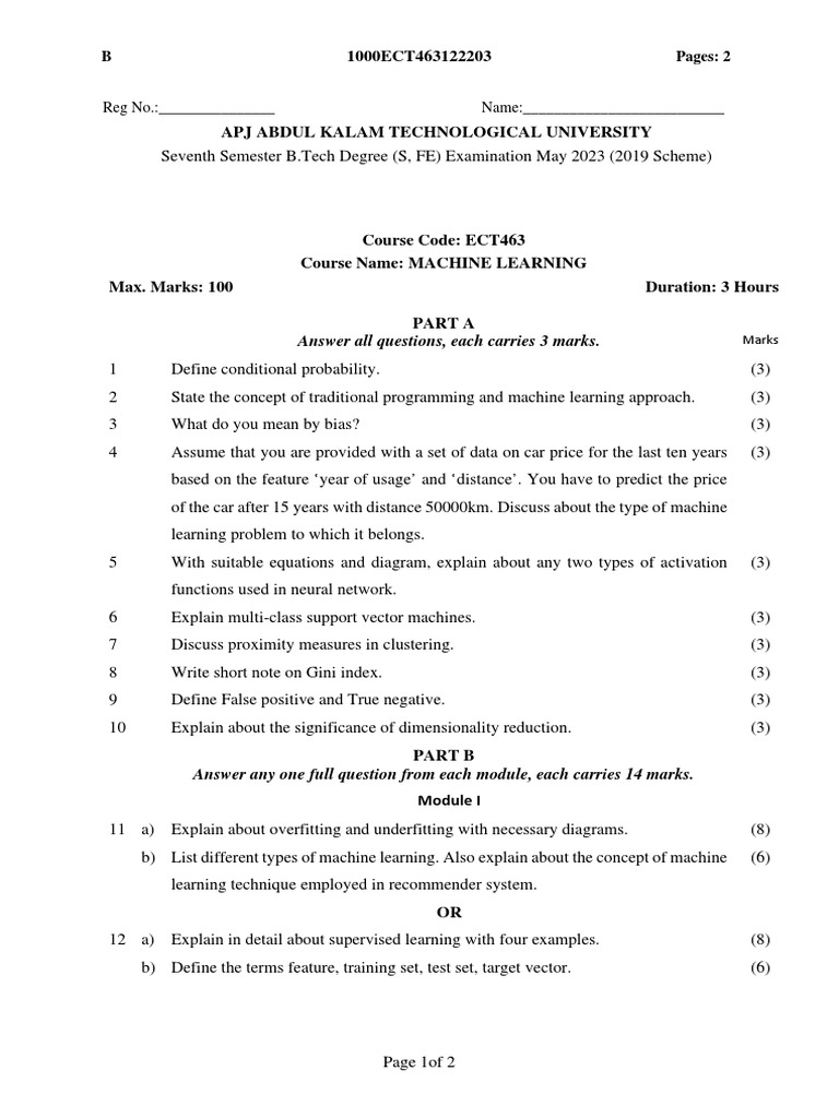 ML Question | Download Free PDF | Cluster Analysis | Machine Learning