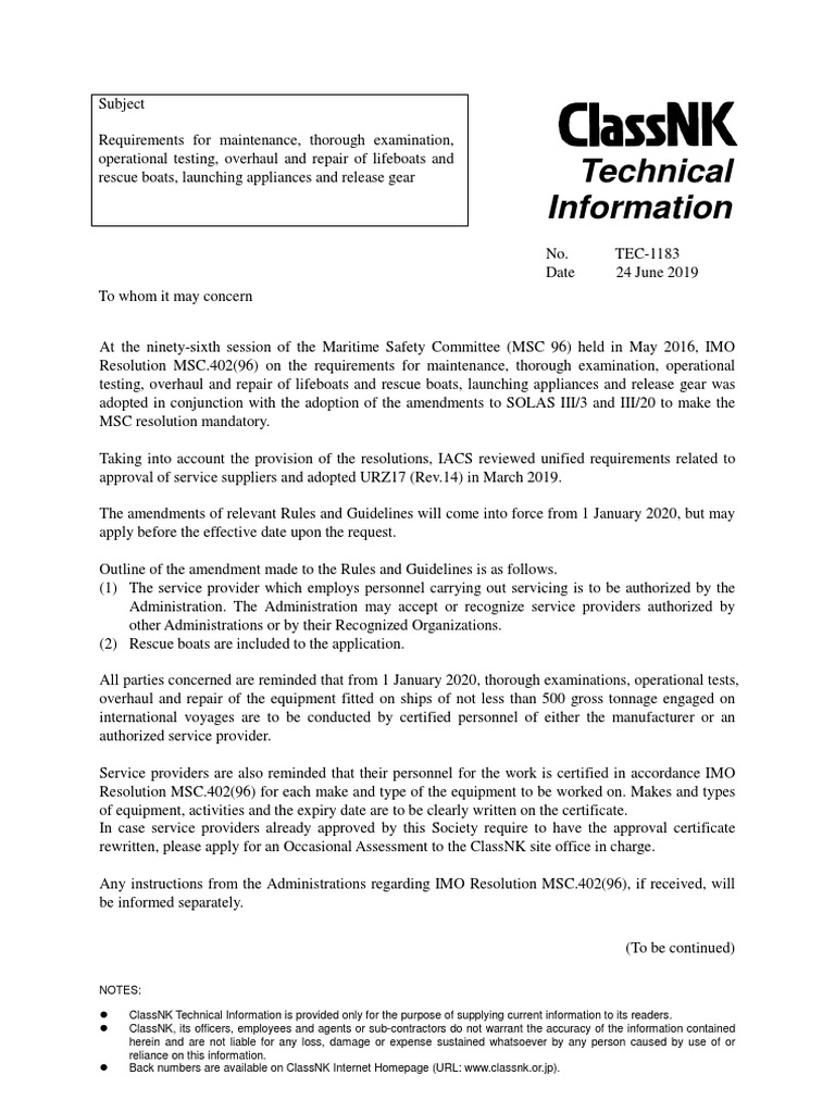 Technical Information | PDF