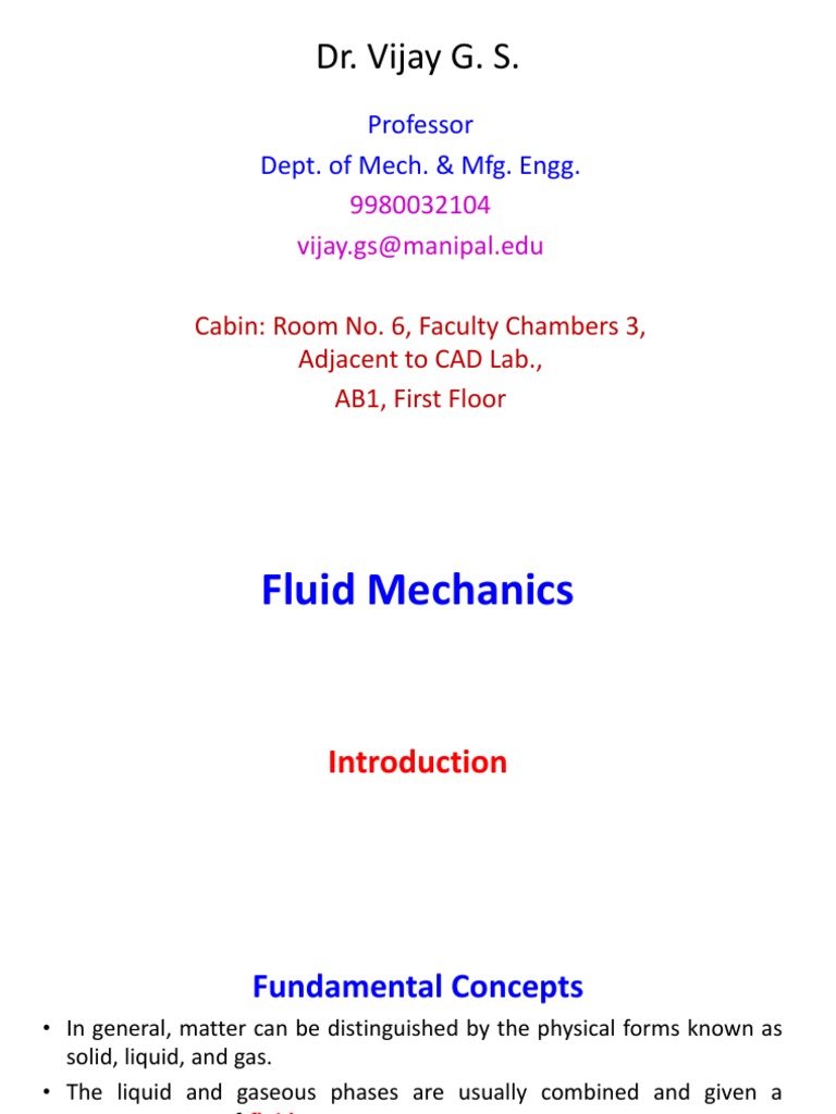 1 PPT FM Introduction & Fluid Properties | PDF | Viscosity | Fluid ...