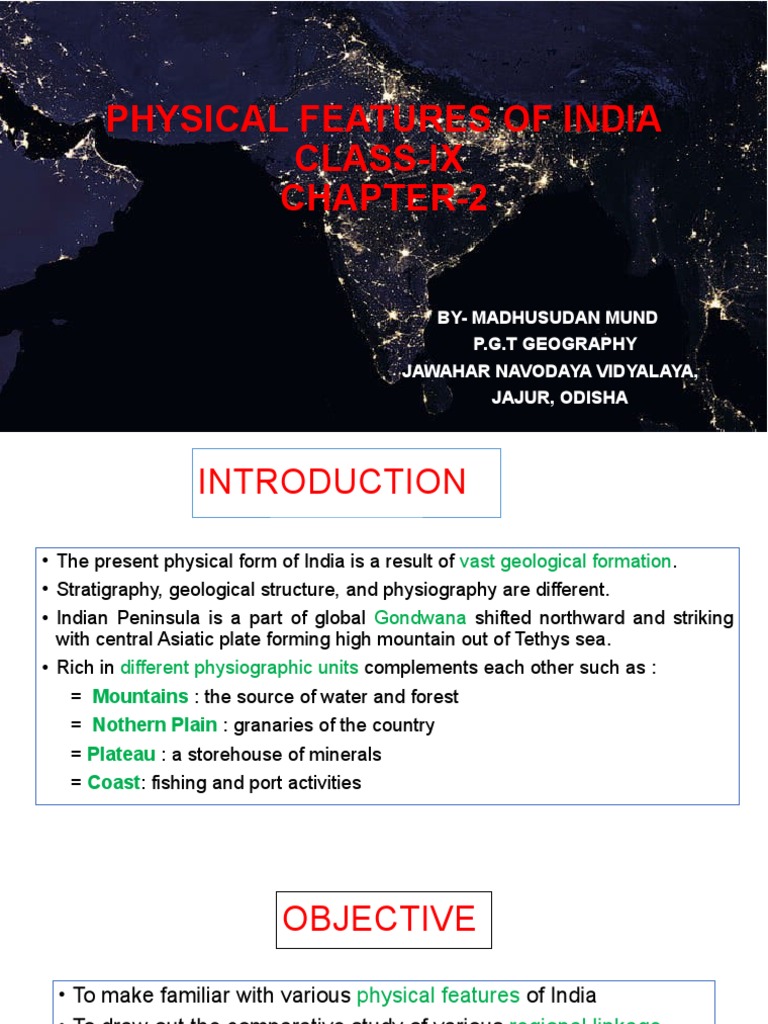 CH 2 Physical Features of India 1 | PDF