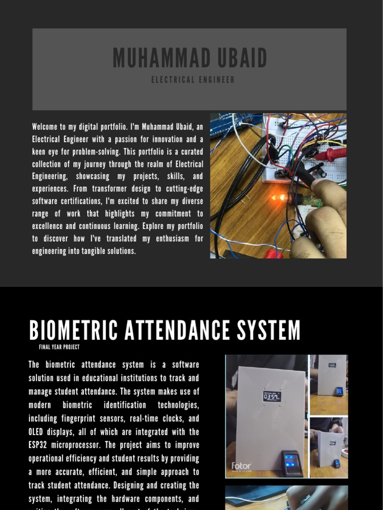 Muhammad Ubaid: Electrical Engineer | PDF | Computing | Physical Sciences