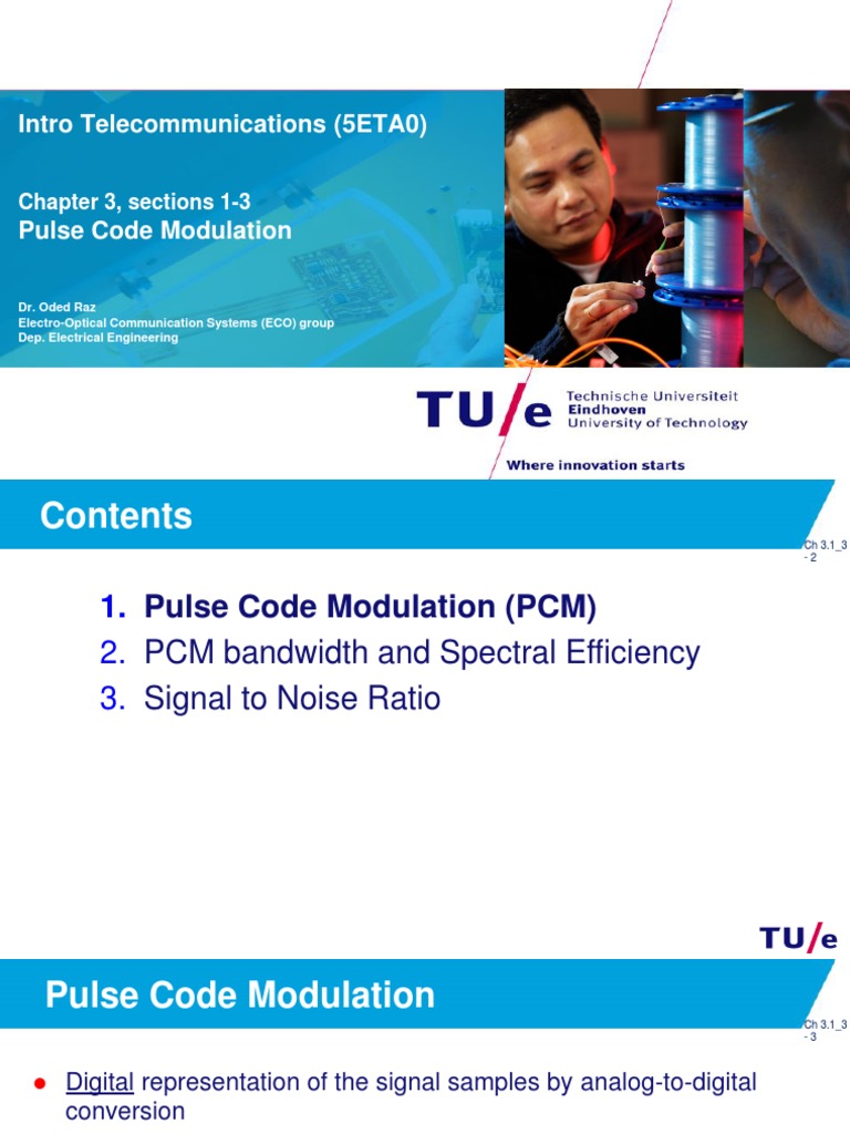 2 3 Pulse Code Modulation Pdf Signal To Noise Ratio Analog To Digital Converter