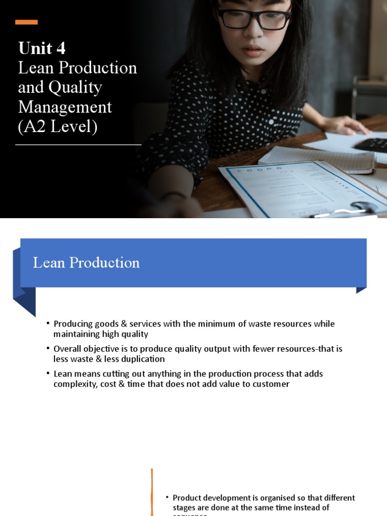 Lean Production and Quality Management | PDF