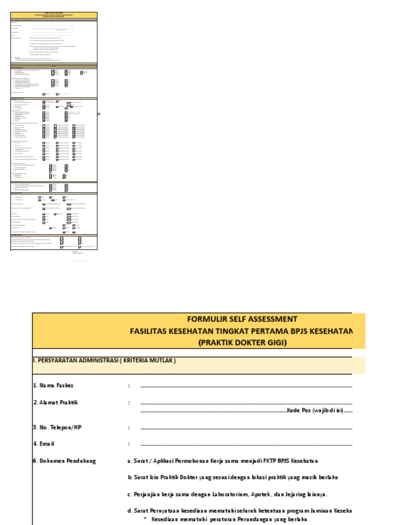 Admin 2 - Self Assessment Pengajuan Perpanjangan | PDF