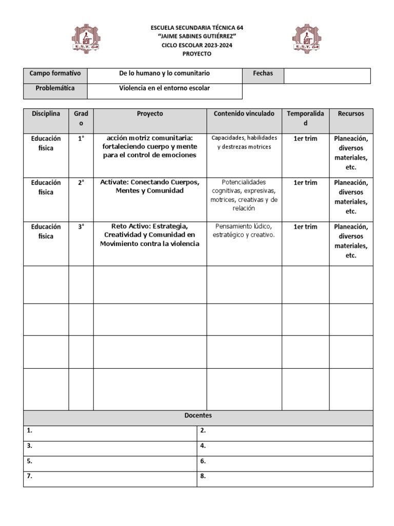 Formato de Proyecto | PDF