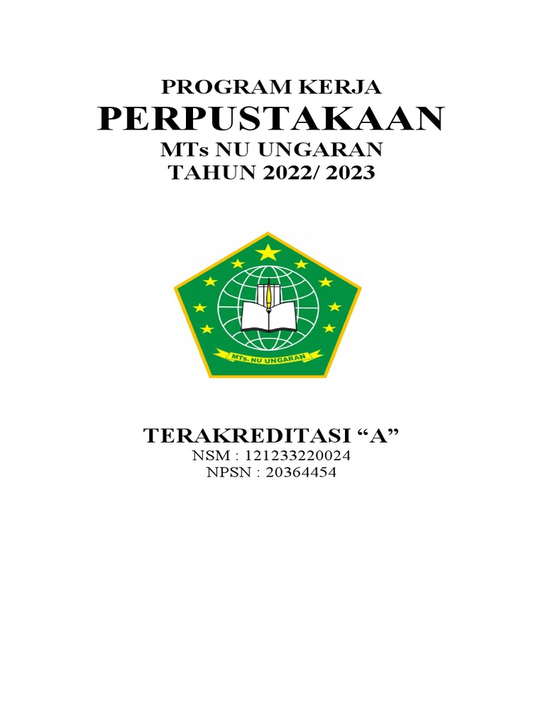 PROGRAM KERJA PERPUSTAKAAN MTs NU UNGARAN | PDF | Karier & Perkembangan | Perjalanan