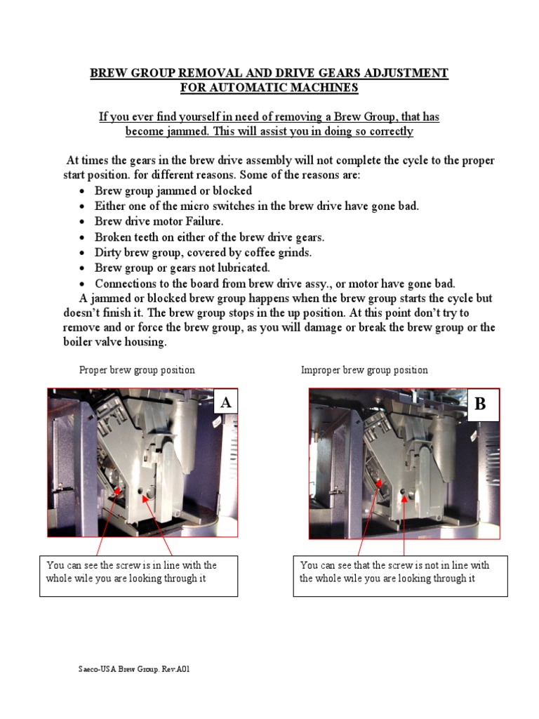 Brew Group Removal | PDF