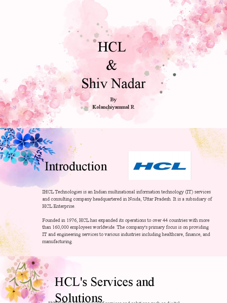 HCL and Shiv Nadar | PDF