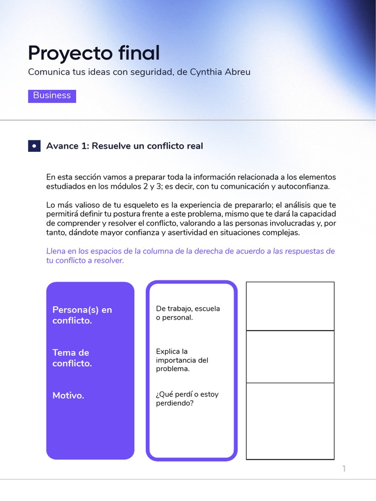 Plantilla de Proyecto Final | PDF