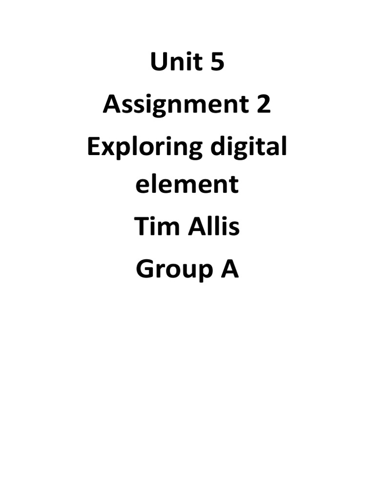Assignment 2 Unit 5 | PDF | Language Arts & Discipline