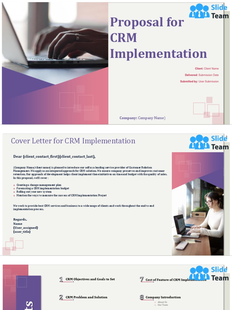 CRM Implementation Proposal | PDF | Customer Relationship Management ...
