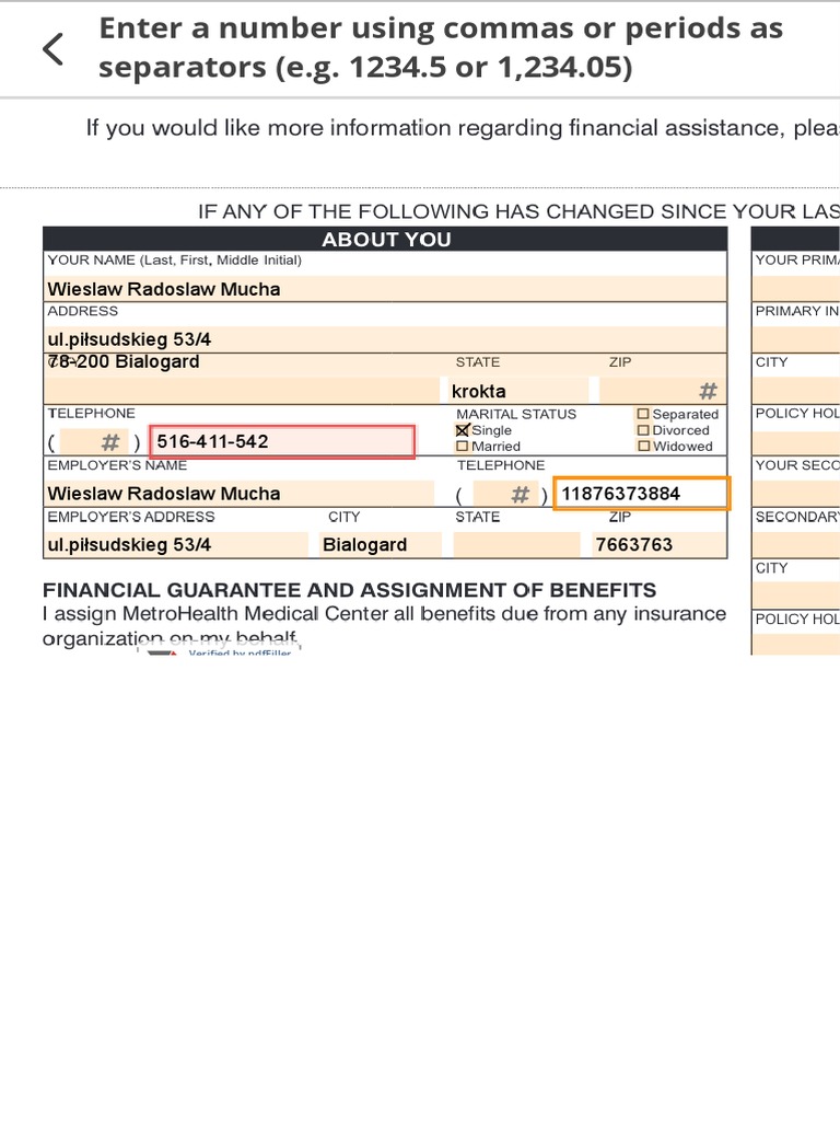 PDFfiller - Billing Format PDF | PDF