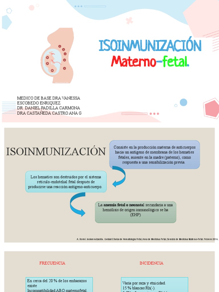 Isoinmunizacion Materno Fetal ANA CASTAÑEDA | PDF | Feto | Anticuerpo