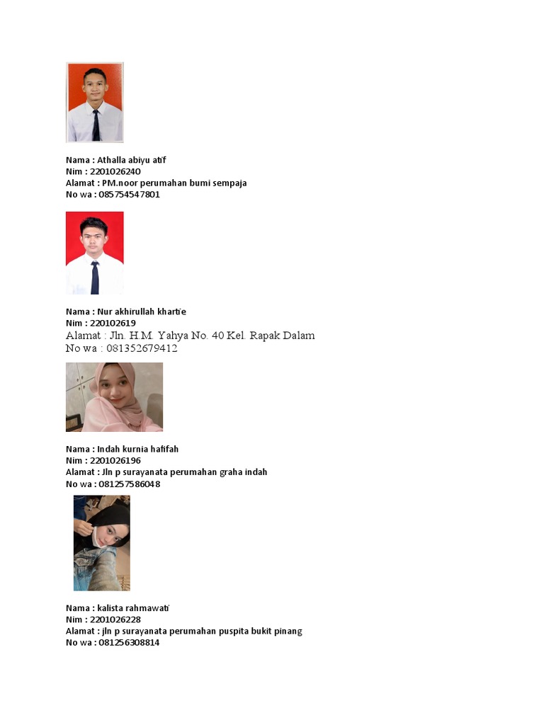 Tugas P Manajemen Biodata | PDF