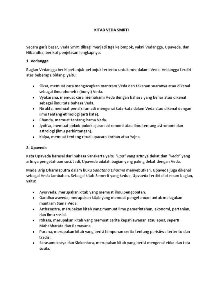 Kitab Veda Smrti | PDF