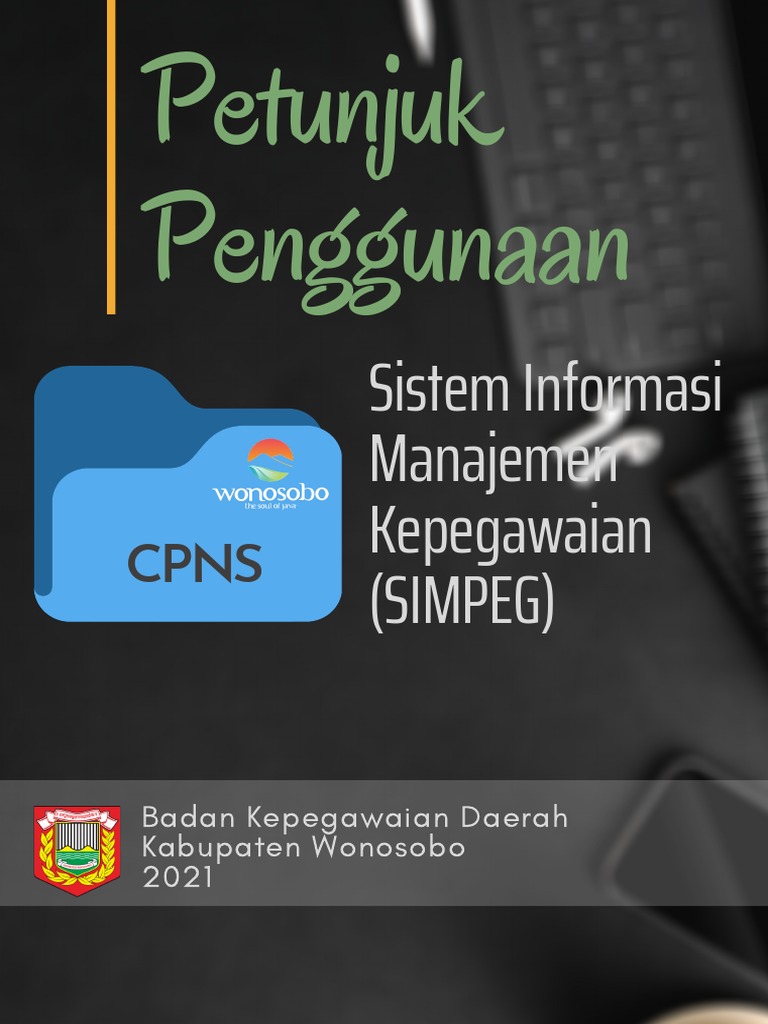Buku Petunjuk SIMPEG - Untuk CPNS - BKD Kab. Wonosobo | PDF | Bisnis