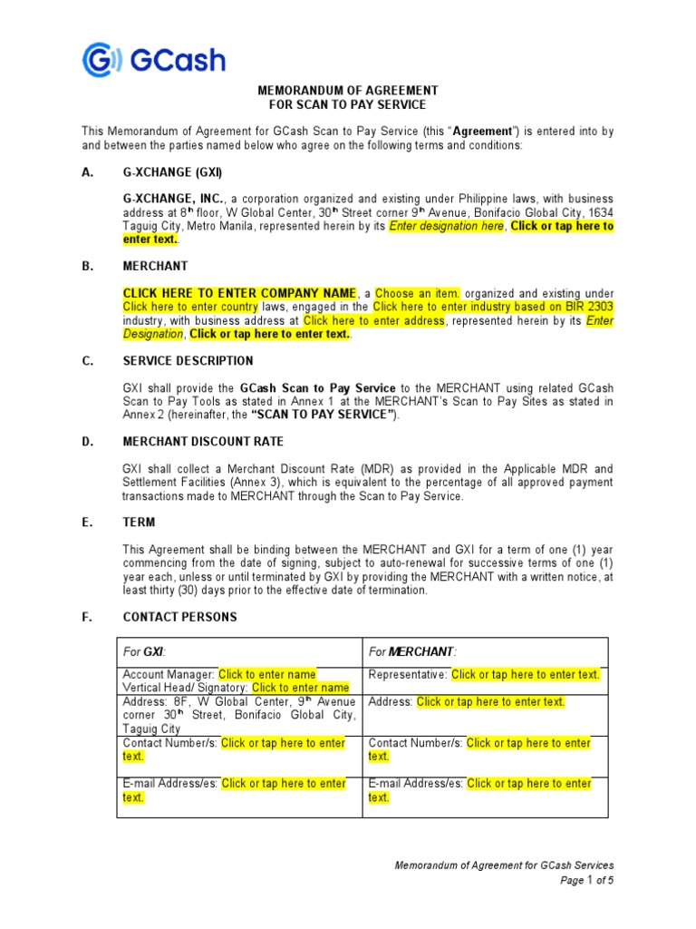 Fillable Word - MOA STP As of 11.2.21 Legal | Download Free PDF ...