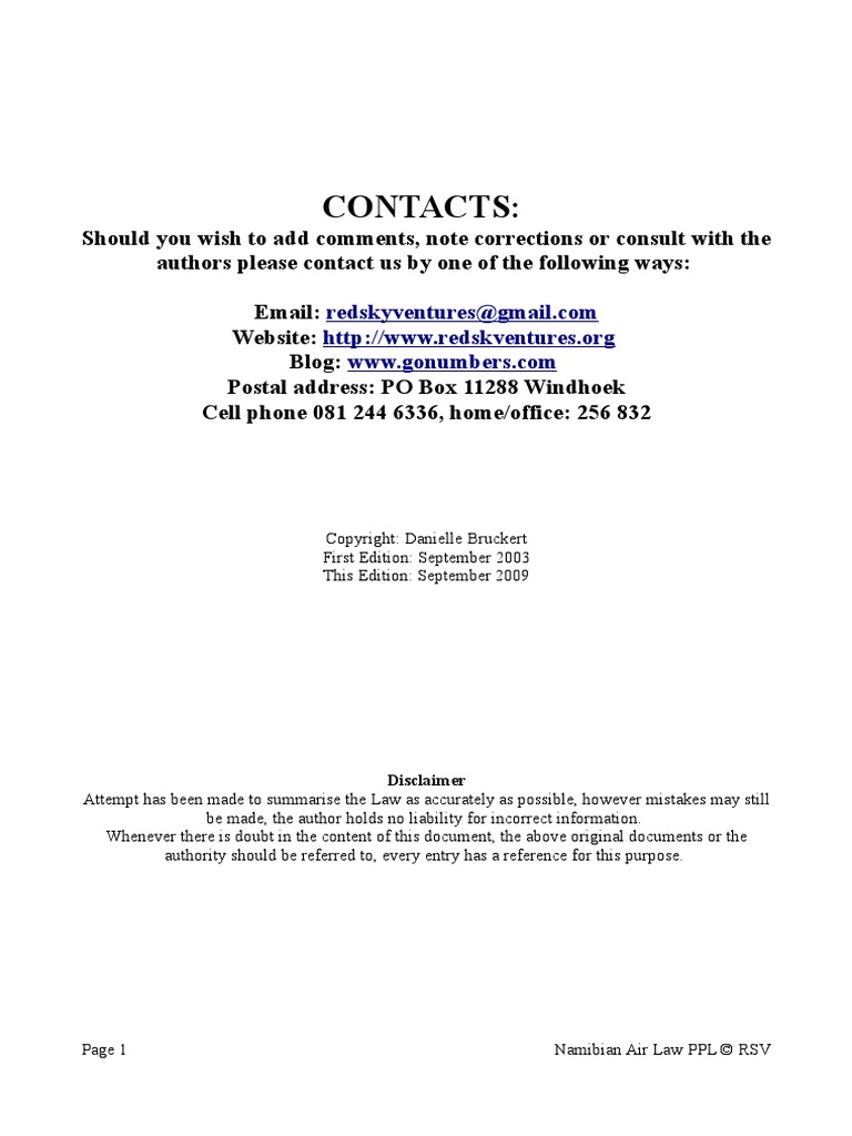 PPL Air Law PDF