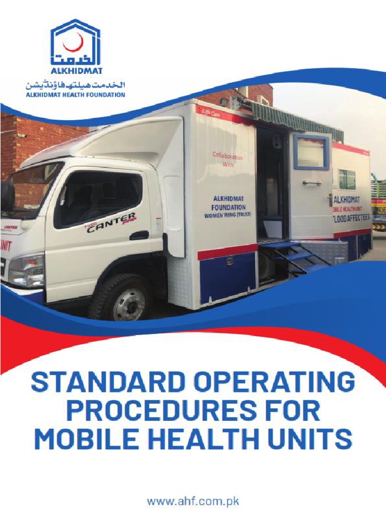 SOP for Alkhidmat Mobile Health Units | PDF | Waste | Payroll