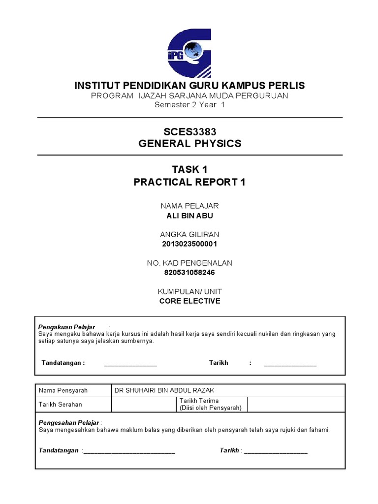 Muka Depan Tugasan Individu - SCES3383 - PR1 | PDF