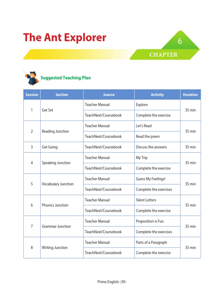 The Ant Explorer | PDF | Learning | Phonics