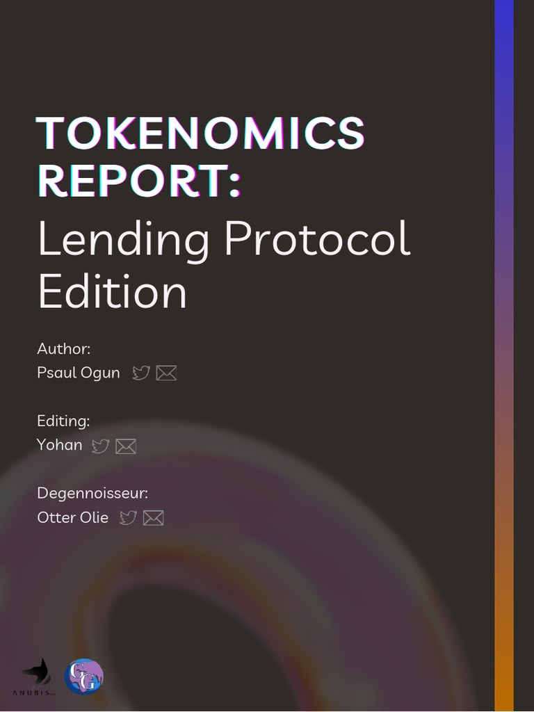 Tokenomics Report - Lending Compr | PDF | Loans | Interest