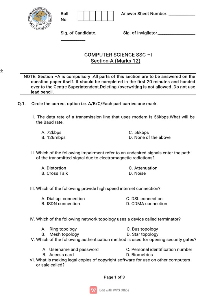 Physics Exam Paper 1 Final | PDF