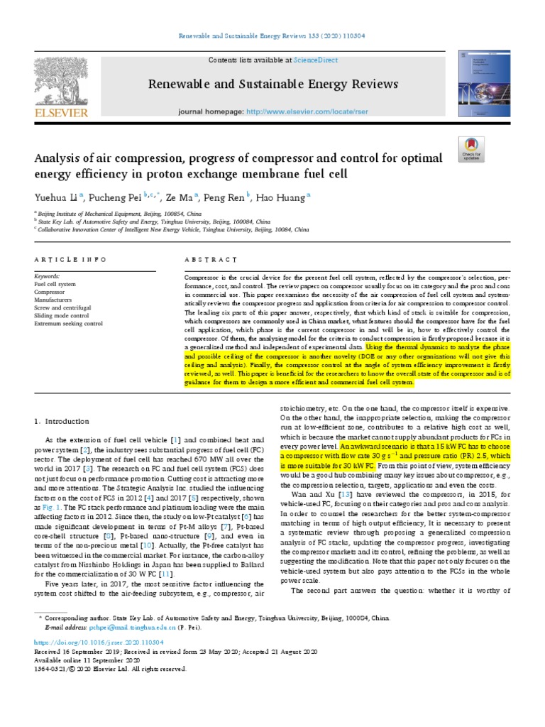 Li (2020) - Analysis of Air Compression Progress of Compressor and Control For Optimal Enenrgy ...
