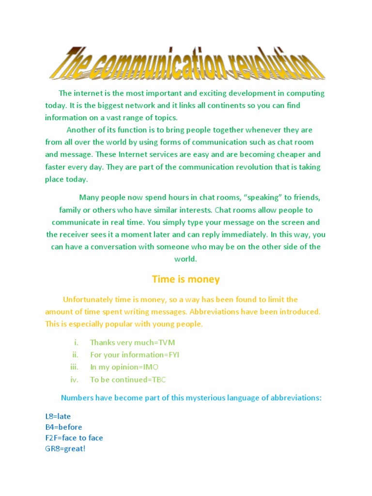 Internet Communication and Abbreviations | PDF