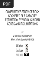 Socketing Depth of Piles in Rock | PDF | Deep Foundation | Friction