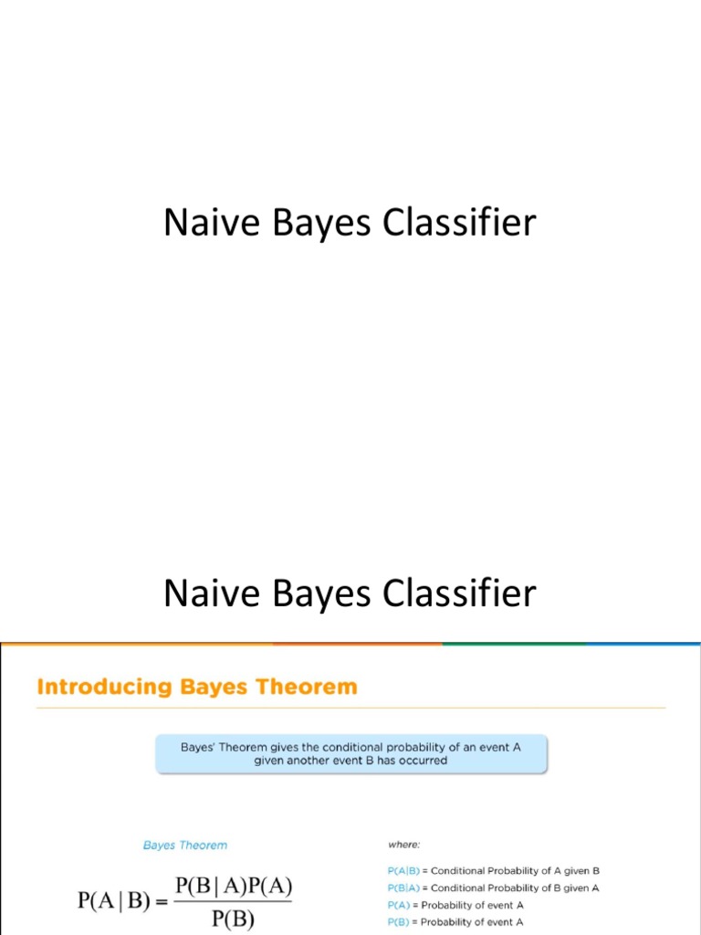 Naive Based Classifier | PDF