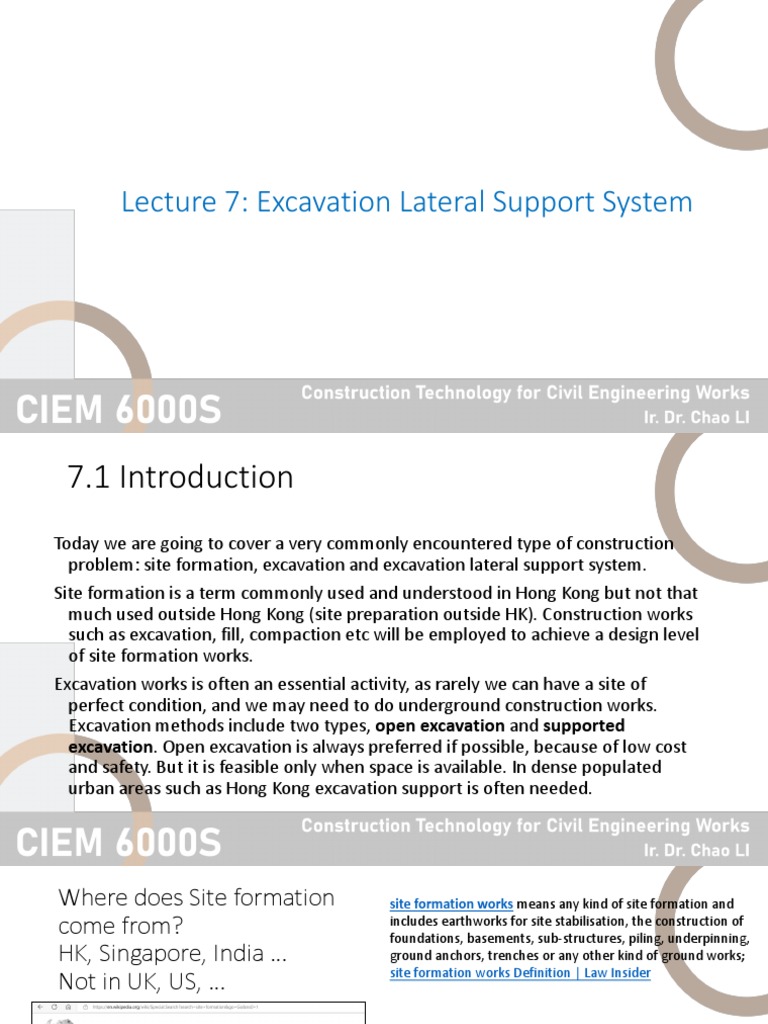 CIEM6000S - Lecture7 - 2023 | PDF | Deep Foundation | Geotechnical Engineering
