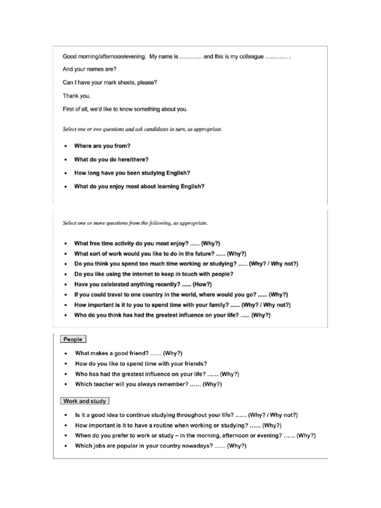 Questions Part 1 Cae Pdf 