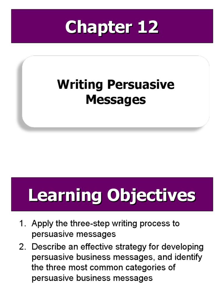 Brief Messages Ch#12 Bov | PDF | Persuasion | Marketing