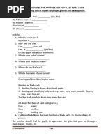 ENGLISH PRIMARY ONE Lesson Notes P - 1 Term II | PDF | Pronoun ...