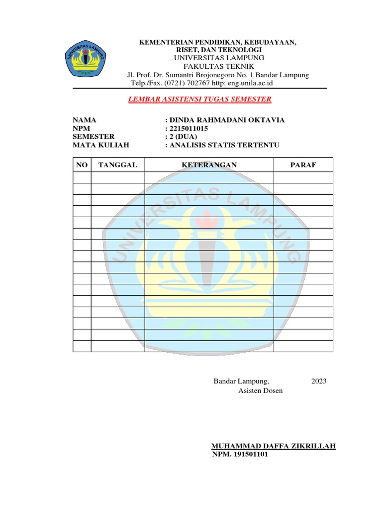Lembar - Asis - Diro Ast | PDF