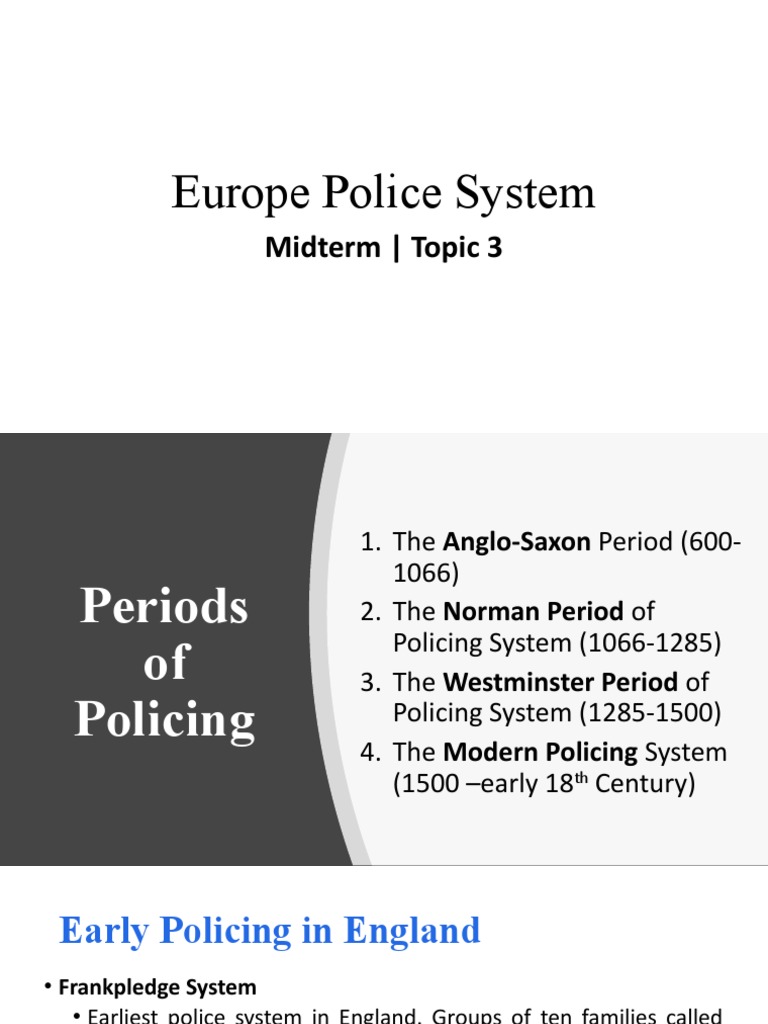 Europe Police System | PDF | Police | Switzerland