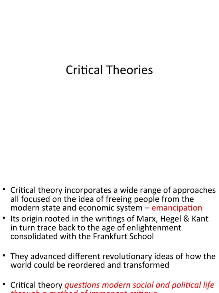 Critical Theories | PDF | Postmodernism | Feminism