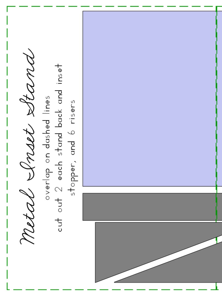 Metal Inset Stand Template | PDF