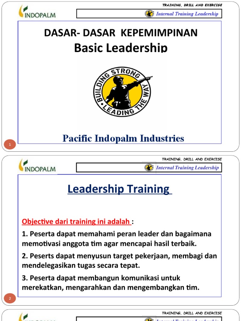 Leadership Series Basic Leadership Internal Training 2023 | PDF