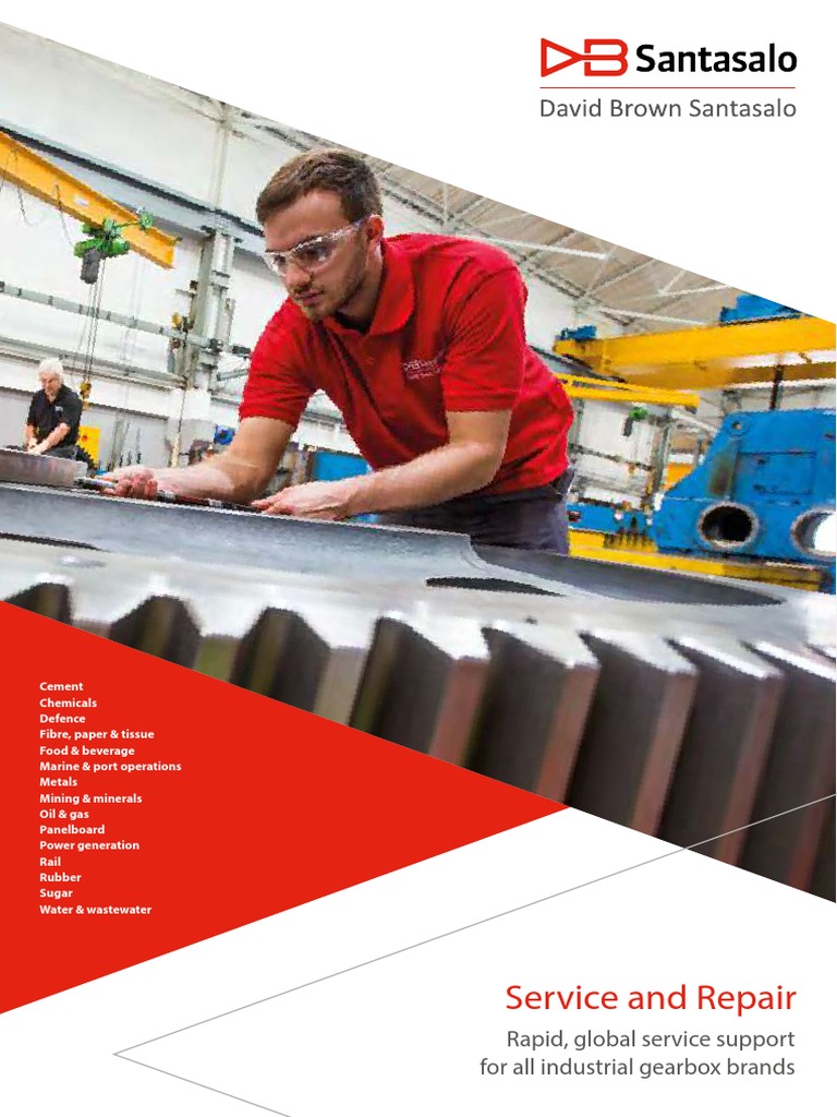 David Brown Santasalo Service Brochure | PDF | Reliability Engineering | Engineering