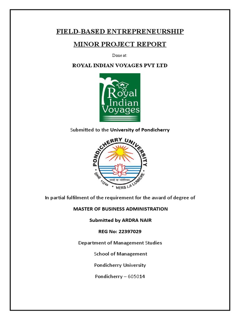 Minor Project MBA | PDF