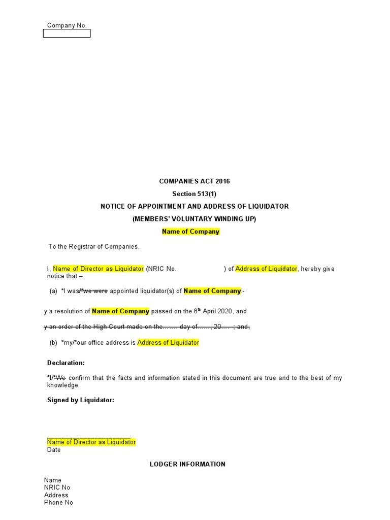 2020 Apr 8 Form s513 (1) MVL | PDF