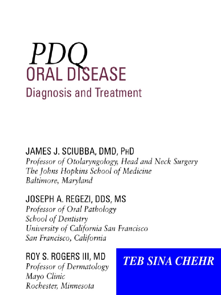 PDQ Oral Diseases 2002 | PDF