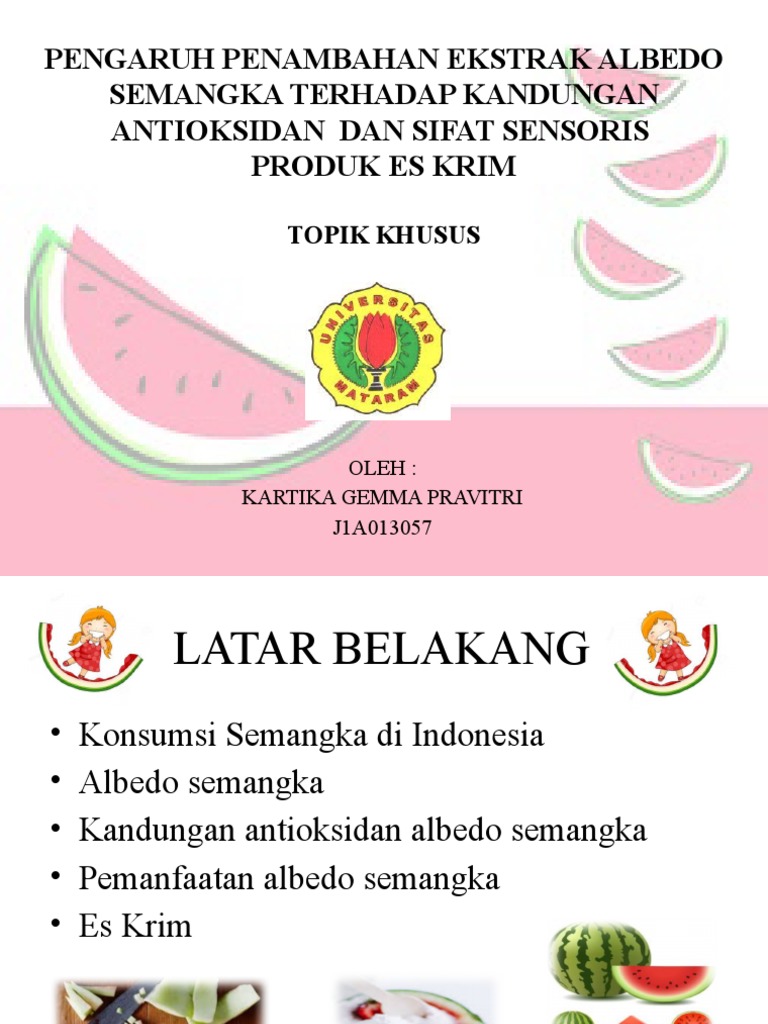 Es Krim Kulit Semangka | PDF